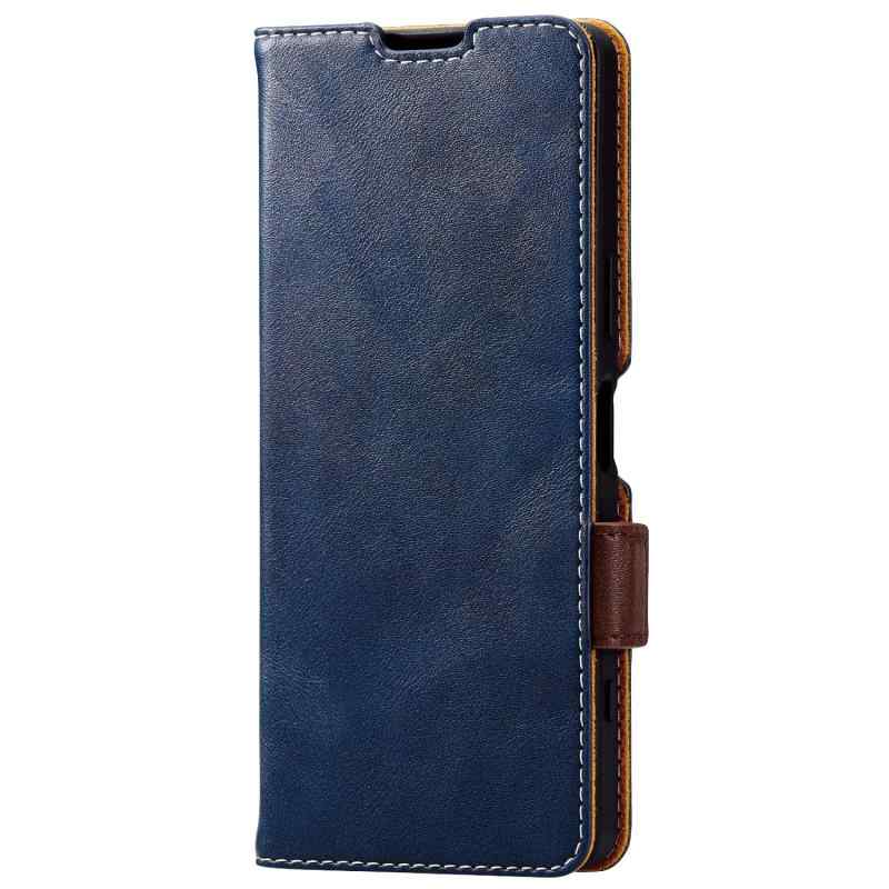 エレコム Xperia 5 IV [ SO-54C | SOG09 ] ケース カバー 手帳型 レザー 革 開閉でスリープ マグネット開閉 カードポケット付き 閉じたまま通話 ストラップホール付き