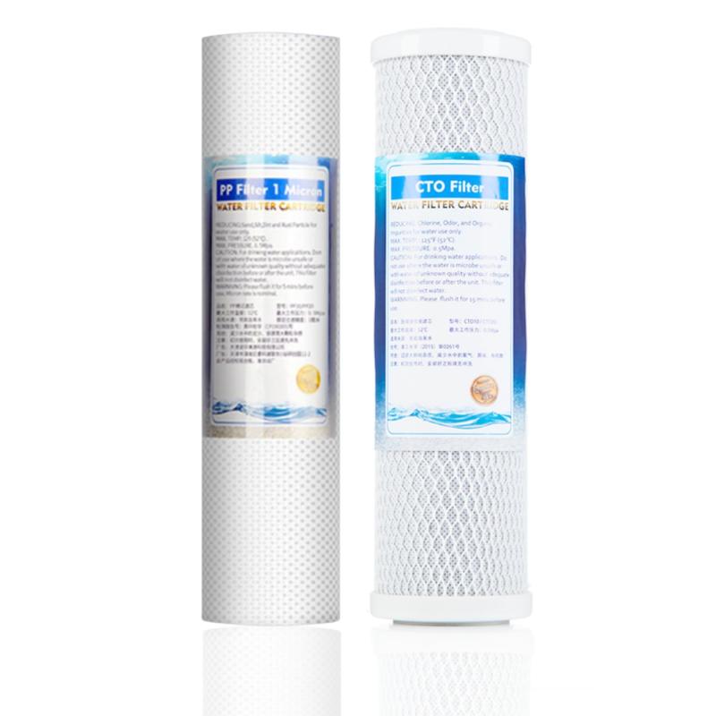 Quriest 水槽 アクアリウム フィルター 熱帯魚 メダカ 金魚 10インチ カートリッジPP フィルター：三層構造フィルターで水中の砂、泥、汚れなどを除去します。最大水圧:0.5Mpa　最大温度：52℃CTO フィルター：ヤシ殻混合活...