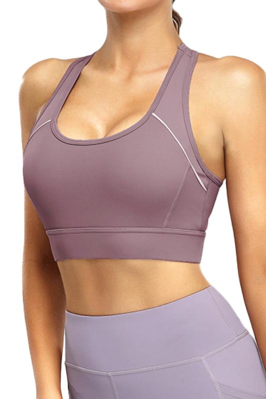 [necker] スポーツブラ スポブラ スポーツブラジャー 【 揺れない 安定ホールド×後ろホックで着脱簡単】一体型カップ 速乾 ヨガ ブラ ブラトップ ランニング トレーニング【激しい動きでも揺れない安心設計】 胸全体をしっかり包み込む...