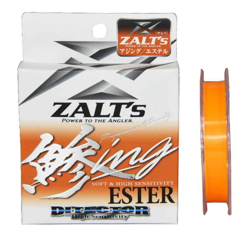 ザルツ(Zalt's) アジング用 エステルライン DITECTOR 鯵ing ESTER (ディテクター アジング エステル) 蛍光オレンジ 200m