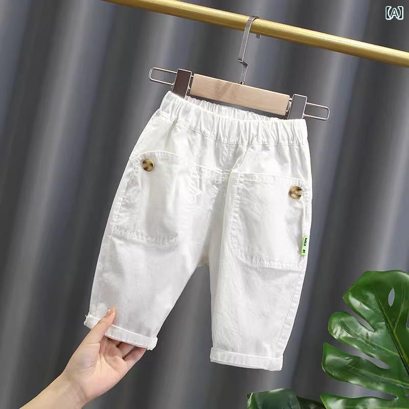 ・スタイル: 休闲・主な素材: 綿81-90%・パンツ丈: 七分・カテゴリ: 童パンツ・性別: 中性・袖丈: 長袖・柄: 無地・カラー展開: ホワイト、オレンジ・サイズ展開: 80、90、100、110、120・身長適合: 80cm、90c...
