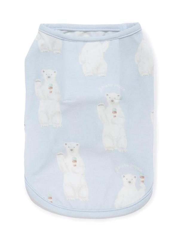 [ジェラートピケ キャットアンドドッグ] CAT&amp;DOG シロクマ柄COOLINGウェア PAGG252705