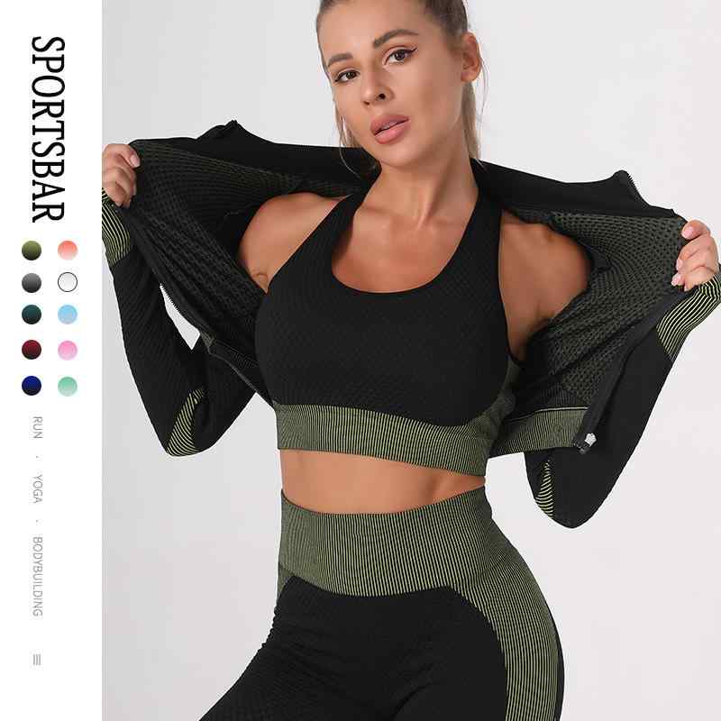 ・カテゴリ: ヨガ服セット・機能: 透気性・柄: ストライプ・主な素材: ナイロン90%・裏地素材: 綿混紡・裏地成分: スパンデックス10%・カラー展開: ローズレッド、ミリタリーグリーン、ダークグリーン、ネイビー、ホワイト+ブラック、オ...