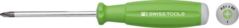 PB(ピービー) レインボー ポジドライバー 黄緑 8192-1-80YG●カラー：黄緑●サイズ：PZ1●全長(mm)：175●軸長(mm)：80●軸径(φmm)：5