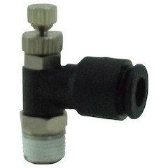 チヨダ ファイブミニスピードコントローラα メーターアウト FM6R010適合チューブ外径D（mm）:6接続口径:R1/8.0使用流体:空気使用温度範囲:-5～60℃（凍結なき事）使用圧力:0.05～0.7MPaメーターアウトタイプ