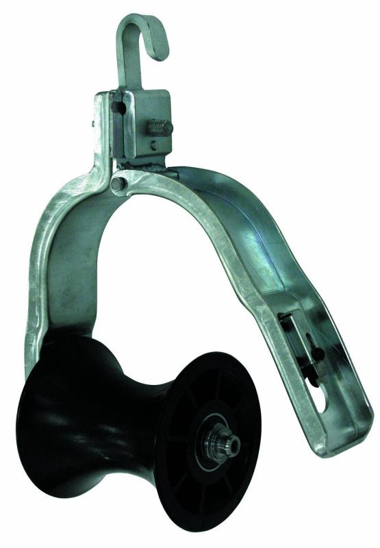 吊り金車 TKW-20最大通過物径:100mm安全最大荷重:1.47kN（150kgf）