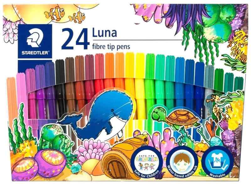 ステッドラー(STAEDTLER) LUNA 水性ペン fiber tip pen ルナ ファイバーチップペン 24色 子供用 水性 ペン セット327LWP2402 [並行輸入品]製品のブランド ：ステッドラー(STAEDTLER)製品の...