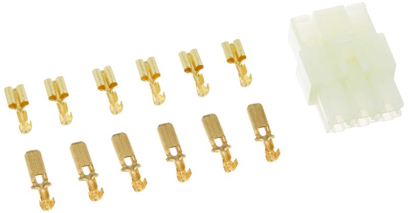 デイトナ(Daytona) 250型コネクターセット 6極 コネクター(オス・メス)1セット、端子x極数分入り 96175【用途】電装部品の後付けや、純正品の補修の際に便利なコネクターセット【仕様1】250型6極【仕様2】コネクターオス・メ...