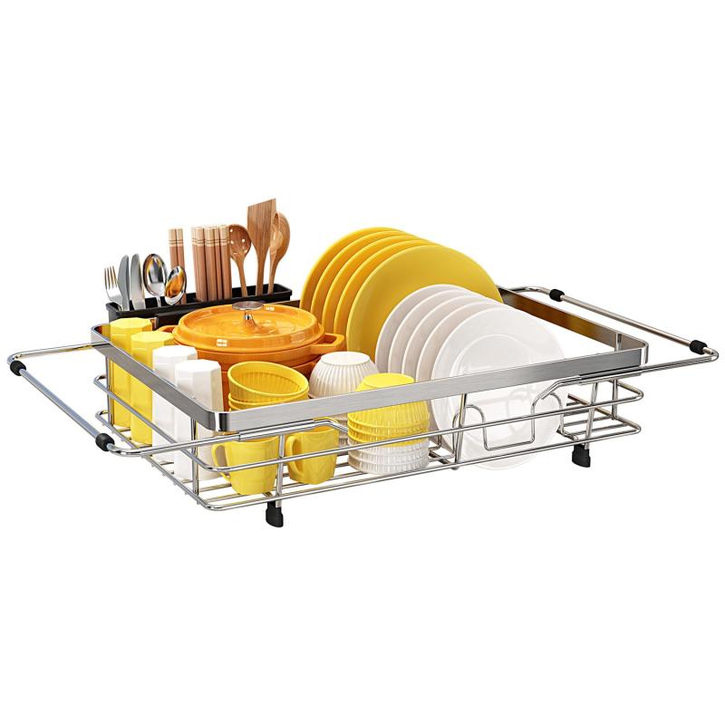MAJALiS 水切りラック 伸縮式 食器 水切り 3in1 シンク上水切りラック水切りラック