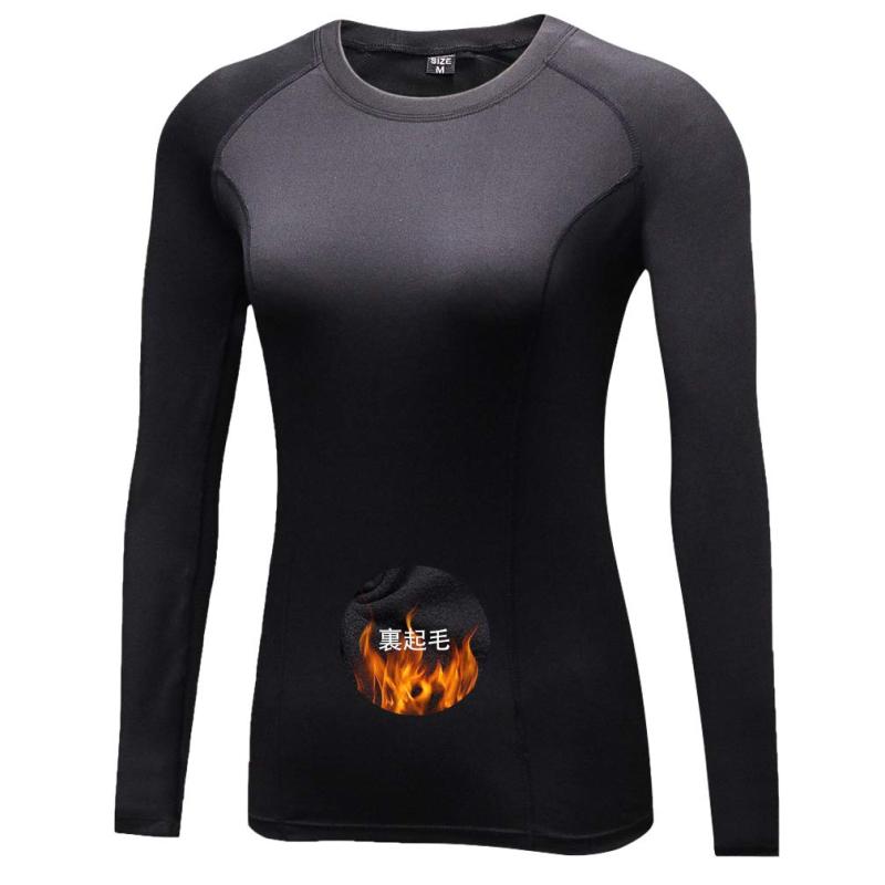 [Muxuryee] スポーツインナー レディース 長袖 裏起毛 アンダーシャツ 防寒インナー コンプレッションウェア アンダーウェア 防寒保温 吸湿発熱【安心 高品質】フラットシーマミシンで縫製しているので、肌への負担がないように作ってい...