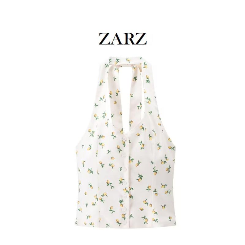 ・スタイル: 文艺風・カラー: 印花・サイズ展開: XS,S,M,L・柄: 碎花・袖丈: 挂脖款・主な素材: ポリエステル・主素材含有率: 70%（含）-80%（不含）・フィット感: 常规・伸縮性: 微弹