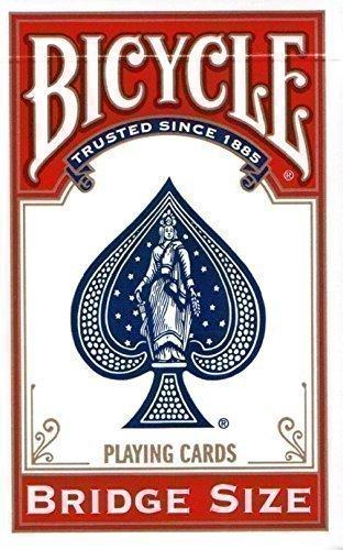 バイスクル BICYCLE トランプ ブリッジサイズ　赤サイズ：ブリッジサイズ