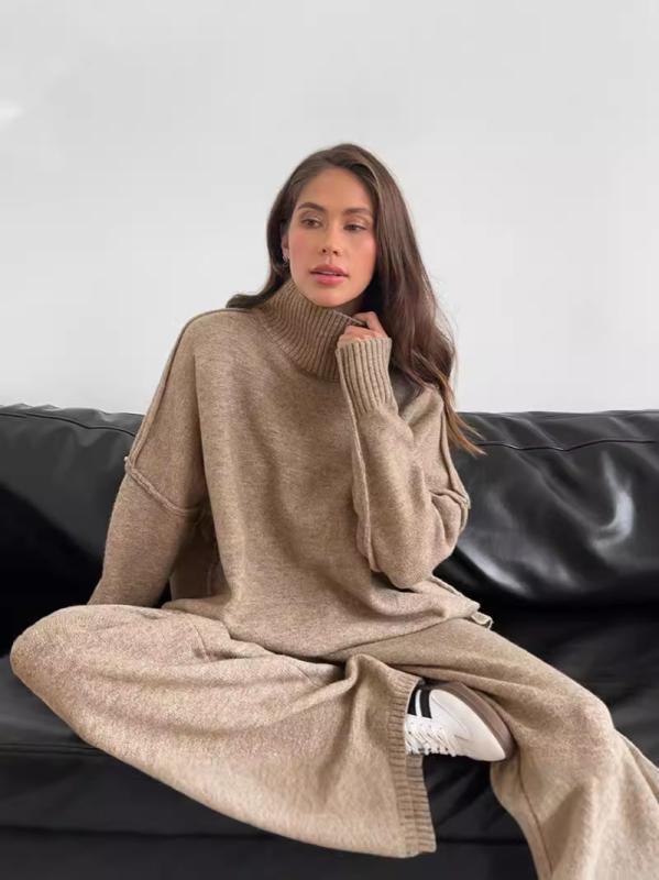 ・カテゴリ: 休闲套装・スタイル: 清新甜美,洛丽塔,気質优雅・主な素材: 聚酯纤维80-90%・カラー展開: 驼色,咖啡色,深灰色,红色,墨绿色・サイズ展開: S,M,L・パンツ丈: 長丈・袖丈: 長袖・袖型: 常规袖・セットスタイル: ...