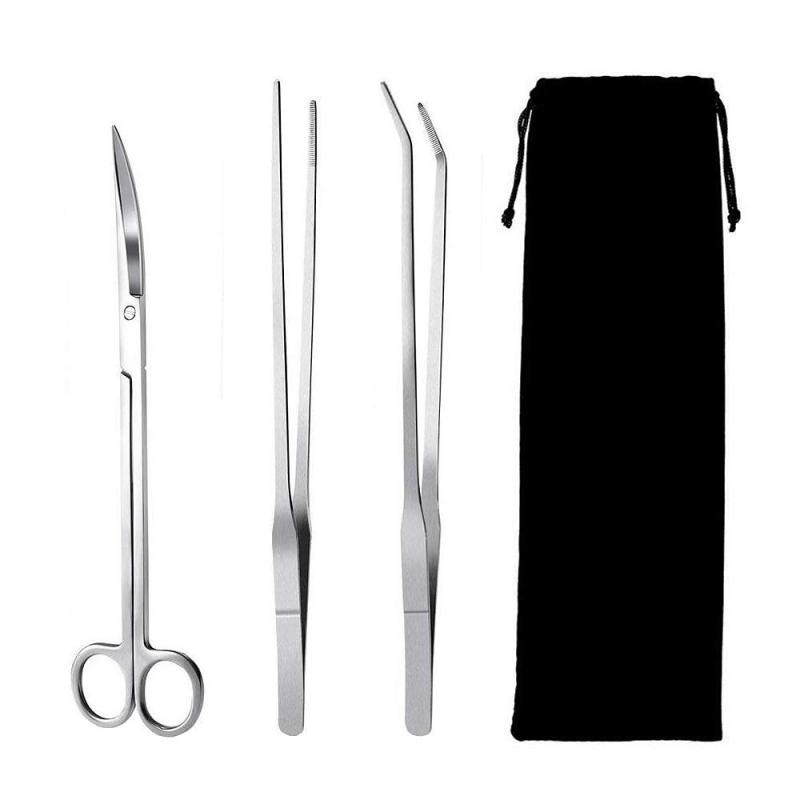 水草 トリミング 水槽 掃除 ステンレス製 アクアリウム 水族館 水槽のお手入れ/水草植栽/給餌などに 便利