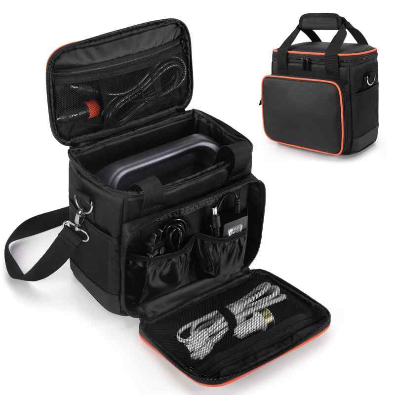 Trunab ポータブル電源 収納バッグ Jackeryに適合して ポータブル電源 保護ケース 滑り止めパッド付き 防塵 防水 耐衝撃 収納ケース ポータブル電源 バッグ【サイズ】サイズ：。このポータブル電源収納バッグは、Jackery E...