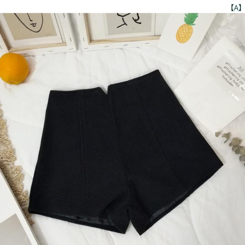 ・主な素材: ポリエステル80-90%・パンツ丈: ショートパンツ・ウエスト: 高腰・厚み: 中厚・カラー展開: ブラック、杏色・サイズ展開: S,M,L,XL,2XL,3XL,4XL,5XL・スタイル: 韓国風・デザイン: ベーシック・伸...