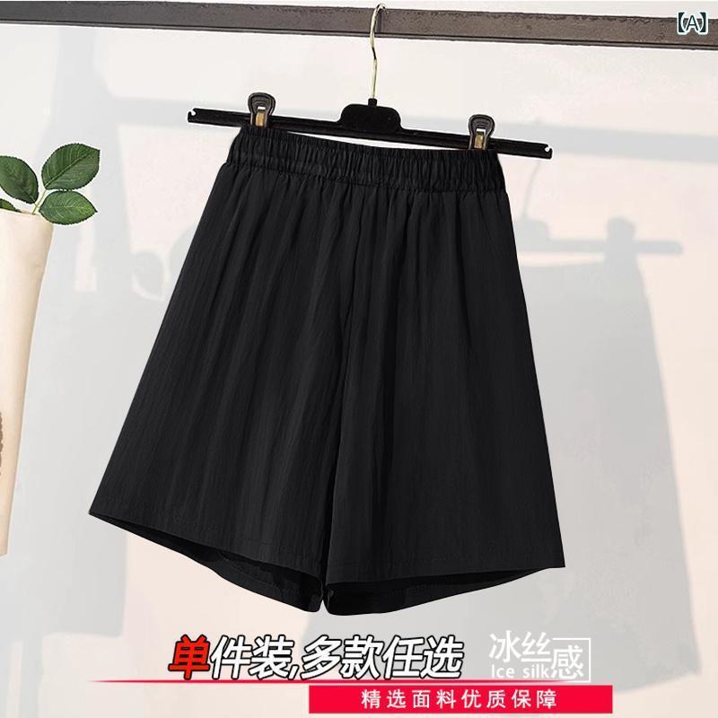 ・主な素材: ポリエステル95%以上・パンツ丈: 5分丈・ウエスト位置: ミッドライズ・厚み: 薄手・スタイル: 通勤・デザイン: 微喇・伸縮性: 微弾・流行要素: ポケット・カラー展開: ブラック、グレー、オレンジレッド、ブラウングリーン...