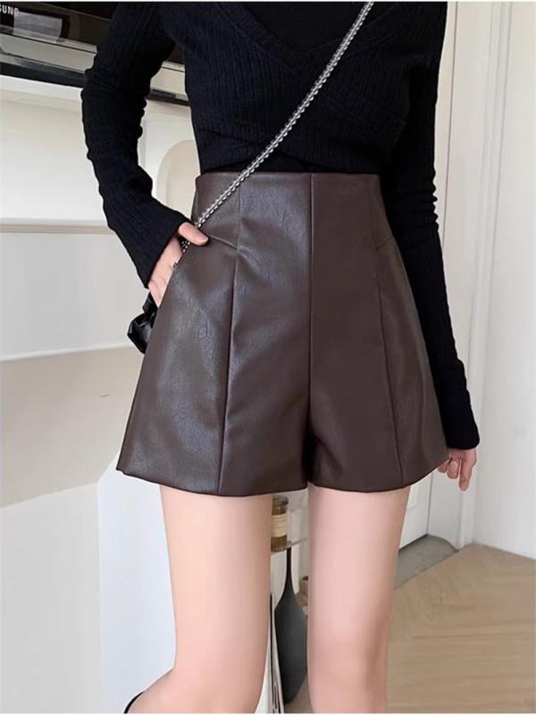 ・スタイル: 休闲风, 日韩休闲・カテゴリ: 靴裤・主な素材: pu, 氨纶30%以下・パンツ丈: 热裤・ウエスト: 高腰・厚み: 中等・カラー展開: 黒色・サイズ展開: XS, S, M, L, XL, 2XL, 3XL・伸縮性: 微弹・...