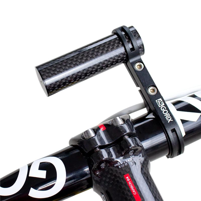 GORIX ゴリックス 自転車 ハンドルバー エクステンダー 軽量 カーボンチューブ 炭素繊維 ライト・スマホホルダーマウント (GX-MOUNT) 延長 エクステンションマウント ロードバイク・クロスバイ[材質]：カーボンチューブチューブ...