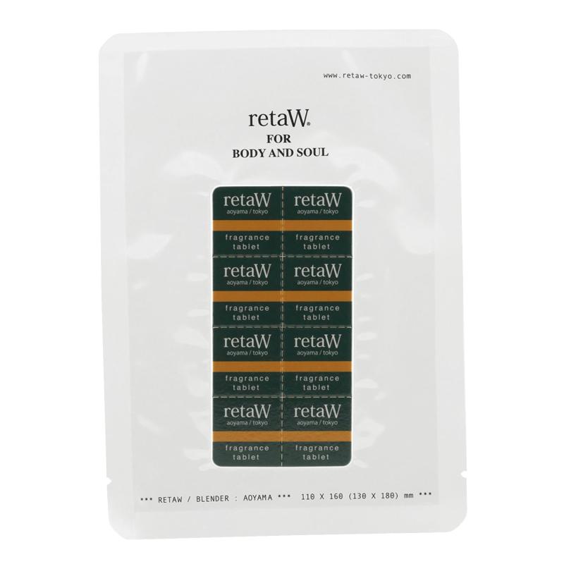 【retaW】 フレグランス タブレット （紙香） EVELYN*真空パック仕様 5cm×10cmシャンパンとベルガモットのブレンドによる、魅惑的な果実の香り。厚い紙状のシートに、retaWの芳香が閉じ込められています。バッグに、お財布に、...
