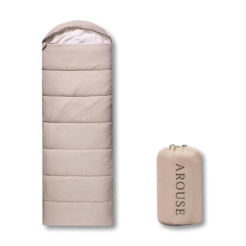 AROUSE シュラフ 寝袋 冬 シュラフ封筒型 軽量 保温 耐寒 防水 防風 コンパクト アウトドア キャンプ 登山 車中泊 防災用 ドライブ旅行 携帯便利 簡単収納 丸洗い可能 快適温度 丸洗い寝袋 春【ゆったりとしたサイズ】約220*...