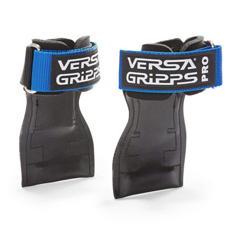 Versa Gripps PRO パワーグリップ 筋力トレーニング・リストラップ made in the USA (Blue/青, SM:15.6-18.0cm)