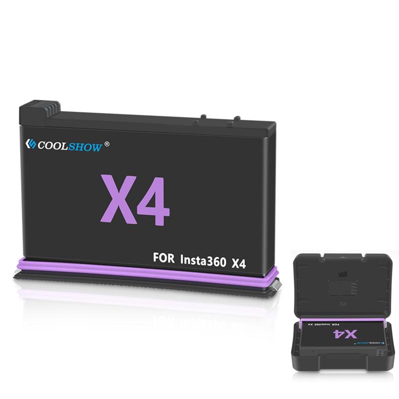 COOLSHOW Insta360 X4 バッテリー交換アップデート容量 2500mAh 1個のみInsta360 X4カメラと互換性があります🔋【対応機種】COOLSHOW 360 X4バッテリーは、純正のインスタ360 ...