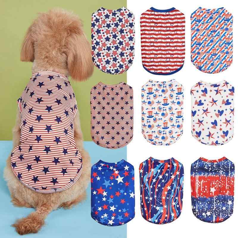 ペット 服 タンク トップ 女の子 男の子 小型犬用 星条旗柄 夏 カジュアル 散歩 休日 お出かけ 通気性 犬用 ウェア ドッグウェア ペットウェア・素材: ポリエステル・カテゴリ: タンク・スタイル: 欧米風・対象性別: ユニセックス・...