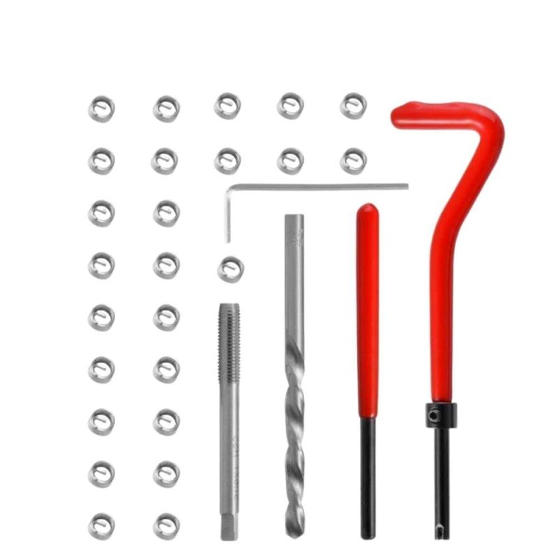 ネジ穴補修キット ネジ穴再生 リコイルキット ヘリサートキット ネジ山修復リペアキット ネジ山の修正 自動車修理用 ステンレス ねじ修理キット