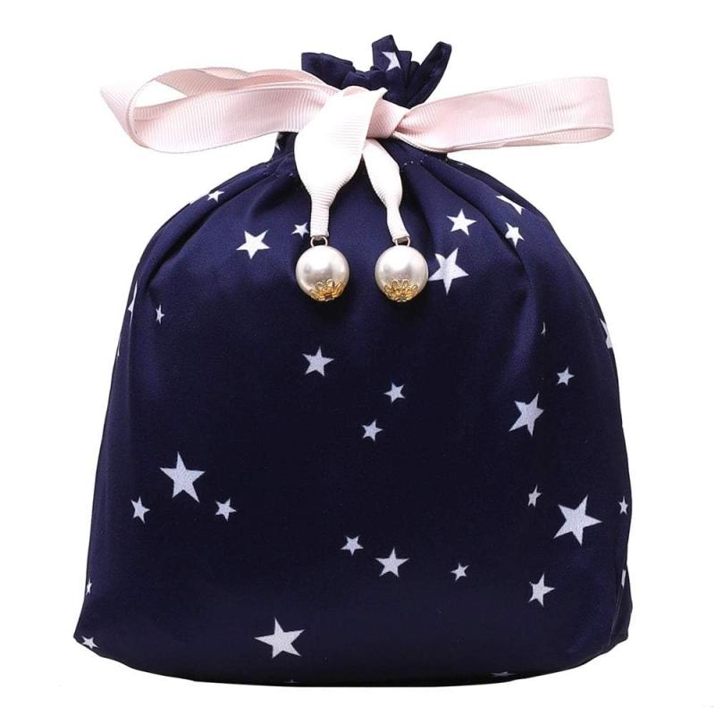 NEOVIVA 巾着袋 小 女の子 化粧品 収納ポーチ 可愛い 下着収納ポーチ おしゃれ ギフト…張りと光沢のある生地。巾着袋にすると美しく格調高い雰囲気になる。女子力高い収納バッグ。結びやすい、フリンジ付きのひもを採用する。衣類収納ポーチ...