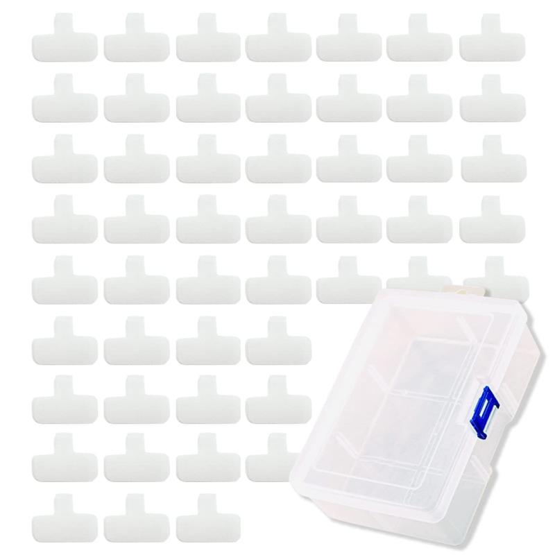 Rimikuru ケーブルタグ 面ファスナー式 セット ホワイト 配線整理 書ける 収納ケース付属