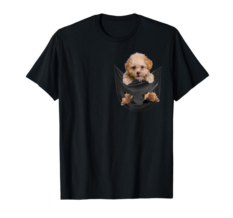 ポケットに入ったプードル 犬 子犬 面白い 犬好き Tシャツプードル ビーグル 犬 ポケット 子犬 犬 恋人 男性 女性 ワイナーのソーセージ犬愛好家や動物愛好家、男性、女性、子供、男の子、女の子、犬や子犬が好きな若者のための誕生日やクリス...