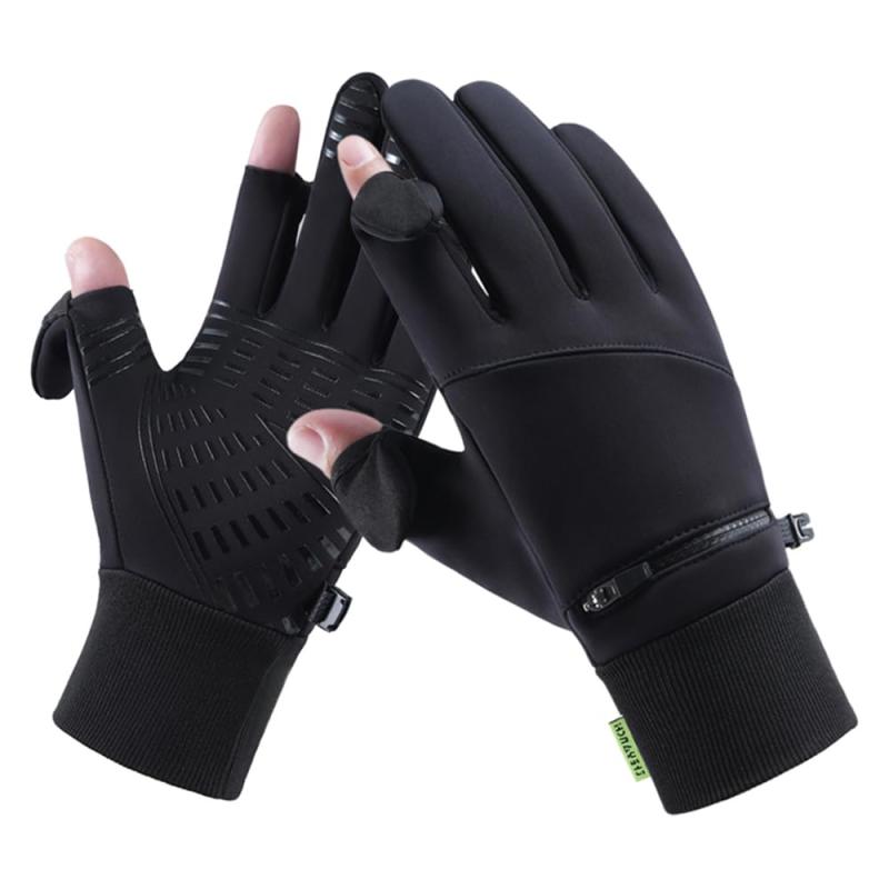 [MEPOKI] 防寒手袋 メンズ 防寒グローブ【2指出し設計・保温性と操作性の両立】高い保温性能・柔らかい・防風・防寒 3D立体裁縫 撥水強化 アウトドアグローブ サイクリンググローブ フィッ【手を温めるアイテム】寒いときに手が冷たくなる...