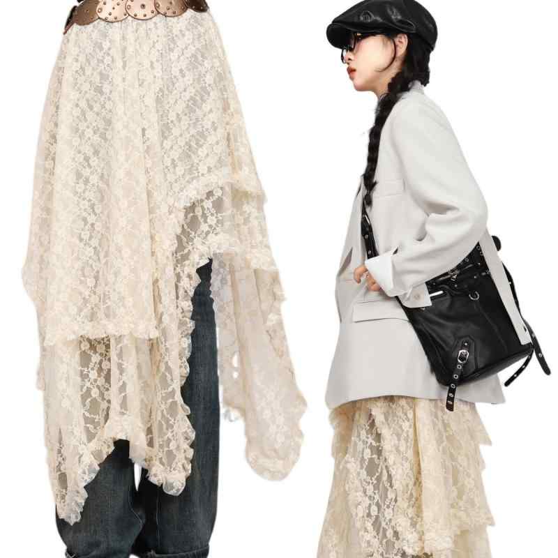 ・柄: 無地・主な素材: ポリエステル100%・スカート型: 不規則・スカート丈: ロング・カラー展開: 肌色・サイズ展開: 均一（80-125kg）・スタイル: 日系カジュアル・スカートカテゴリ: ミディスカート