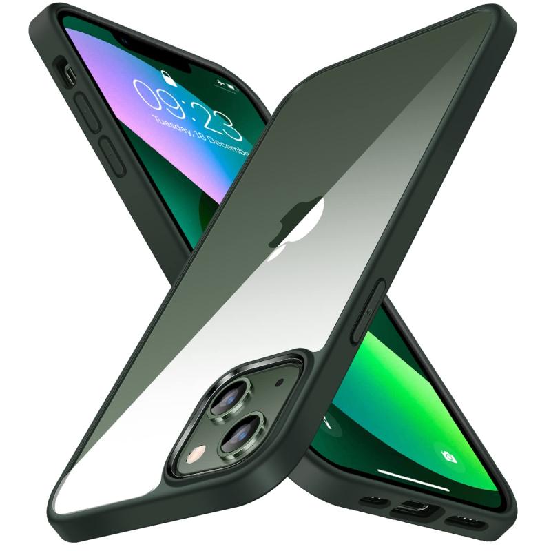 TENDLIN iPhone 13 用 ケース 黄変防止 クリア PC背面 薄型 軽量 アイフォン 13 用 カバー 6.1 インチ ケースiPhone 13用 ケース