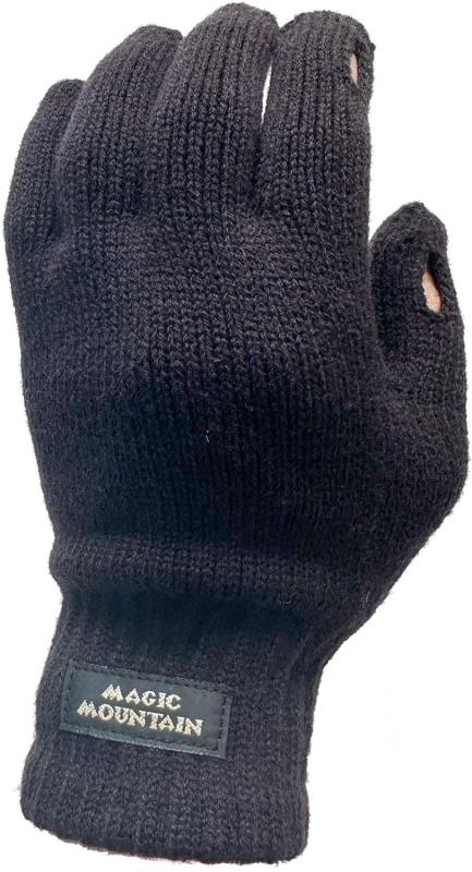 マジックマウンテン(MAGIC MOUNTAIN) アウトドア 手袋 スマートフィンガー ブラック MM230609B