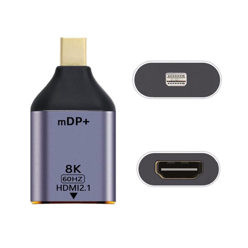 cablecc Mini DisplayPort 1.4 ソース - HDMI 2.0 ディスプレイ 8K 60hz UHD 4K Mini-DP - HDMI オス モニターアダプター コネクターこれは8K Mini DisplayPor...