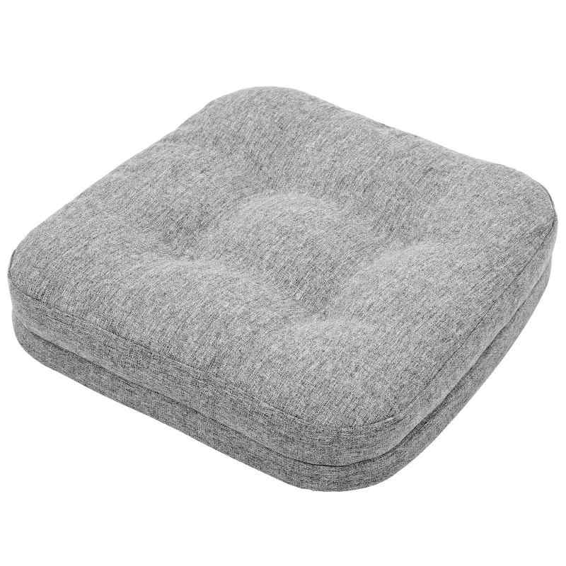 HAVARGO 座布団 椅子用 低反発+高反発 二層構造 椅子クッション 厚め7CM 大きめ お尻が痛くならないクッション 低反発クッション チェアクッション フロアクッション 馬蹄型 滑り止め【サイズ】約幅42x41cm厚み7cm、本体重...