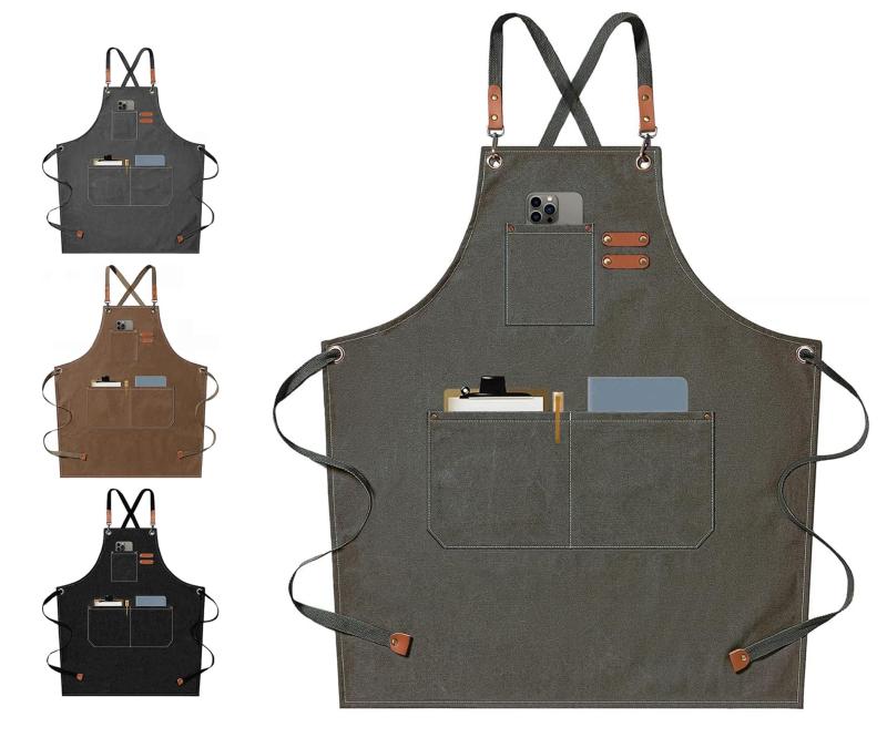 [AX] アウトドア エプロン メンズ 厚手 前掛け おしゃれ 作業用 料理 フリーサイズ【フリーサイズ】長ヒモにより、体型や身長に合わせてサイズ調整しやすくなっています。　男女問わずご使用いただけます。肩ヒモは背中でクロスさせるバッグスト...