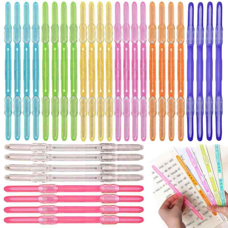 Virtarlux フラットファイル a4 2穴 32個入 ペーパーファスナー8色混合散乱した紙を整理する 色分け製本用とじ具 事務用具 耐久性 柔軟性 使いやすい🎨豪華32枚8色セット🎨 32枚のペーパーフ...