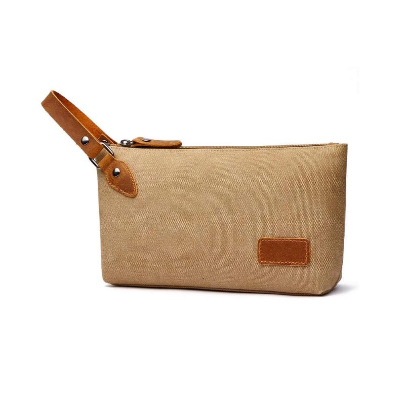 [Whatna] 厚手帆布xレザー ミニセカンドバッグ メンズ クラッチ バッグ 小さい 化粧かば カジュアル フォーマル 冠婚葬祭 結婚式 バッグ 手持ち バッグ 小鞄 紳士用 男性用 ポーチ バッグ 8651#1.重量： 約0.4kg....