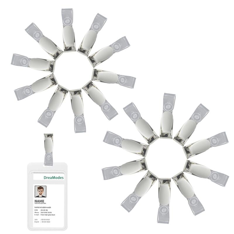 DreaModes ポケットクリップ 移動ポケットクリップ バンドクリップ 手芸 名札 事務用品 20個入り クリップ 移動ポケット用クリップ 名札ホルダー 腕章 強力 丈夫【多角度回転】このポケットクリップは角度調整可能のデザインで、27...