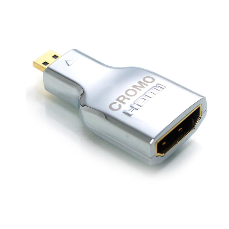 LINDY CROMO HDMI 2.0 Type-D to Type-A オス/メス 亜鉛合金金メッキ変換アダプタ(型番:41510)デバイスのMicro HDMIインターフェースを標準HDMIインターフェースに変換し、HDMIインターフ...