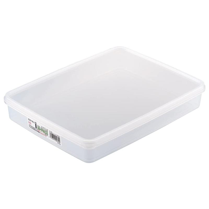 エンテック(Entec) ハイパック 浅型 2.84L S-56サイズ:302×230×50mm本体重量:339g本体:ポリプロピレン樹脂(耐熱温度120℃)、フタ:EVA樹脂(耐熱温度60℃)原産国:日本