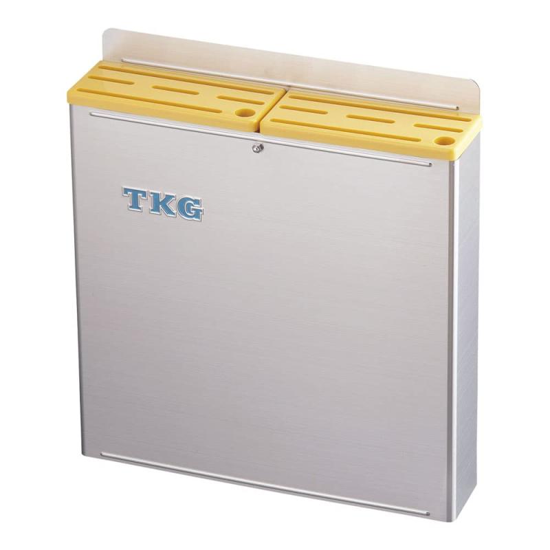 遠藤商事 業務用 TKG プラ板付カラーナイフラック 大 Bタイプ 本体18-8 フタABS樹脂 日本製