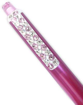 クルトガ KURUTOGA ピンク シャープペンシル 『ピンクル』 キラキラクリップ スワロフスキー クリスタル 可愛いシャーペン スタンダード 0.5mm ［F］【詳細】ノック式　／　軸径φ10.7×厚さ14.9×全長142.5mm　／　...