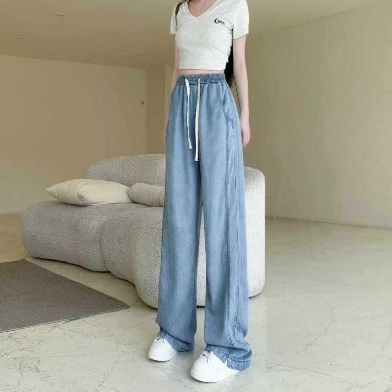 ・カテゴリ: 牛仔パンツ・スタイル: 韓国風カジュアル・主な素材: 綿・主な素材含有率: 50%以上70%未満・シルエット: ストレート・レングス: ロング・ウエスト: ハイウエスト・厚み: 中厚・パンツタイプ: ワイドレッグ・伸縮性: 微...