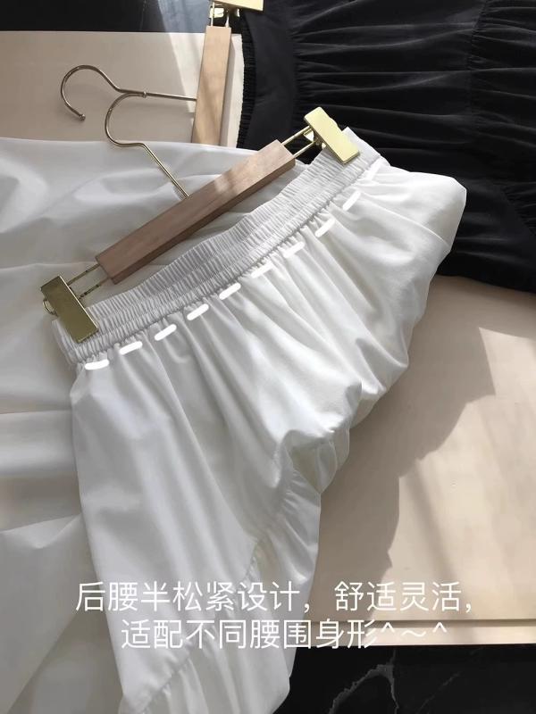 ・カテゴリ: 半身裙・スタイル: 休闲・主な素材: 綿・主素材成分: 綿95%以上・スカート型: A型・スカート丈: 長丈・カラー展開: 白色、黒色・サイズ展開: L、XL・ストレッチ: 微弾・柄: 純色