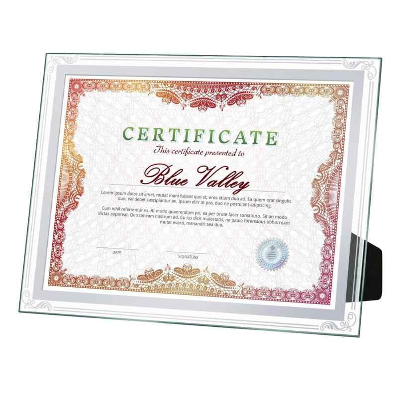 BlueValleyガラスフレーム，写真立て，ポスター 感謝状 賞状額縁…