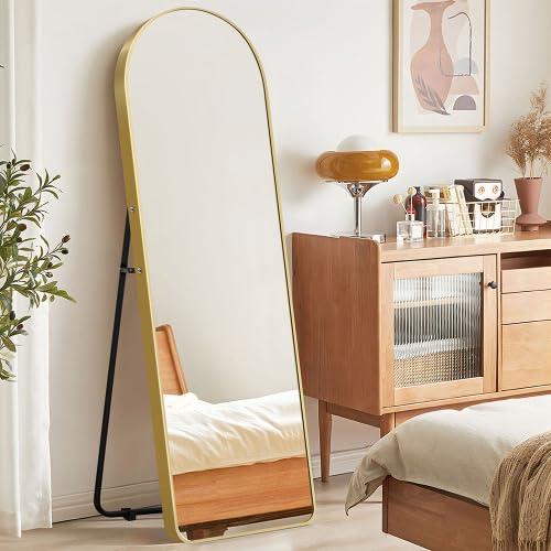 オーエスジェイ(OSJ) 姿見鏡 スタンドミラー ノンフレーム イレギュラミラー 立てかけ 姿見 鏡 ミラー おしゃれ 大型 飛散防止 木製台あり 160*50CM
